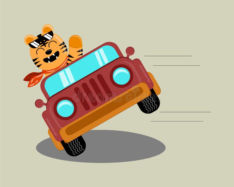 Tiger Driving Stock Illustrations – 263 Tiger Driving Stock ...