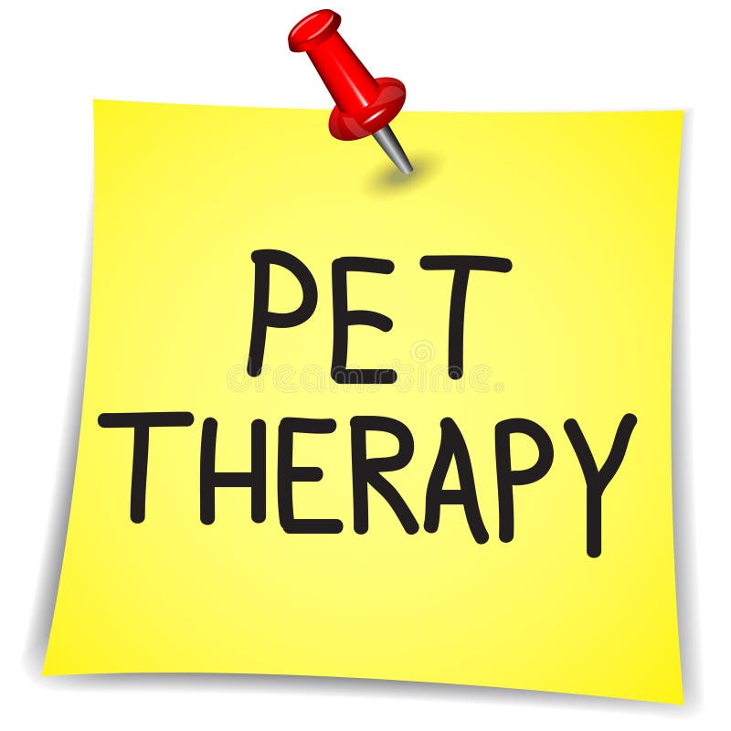 Pet Therapy Word Cloud Concept on a Blackboard Stock Illustration ...