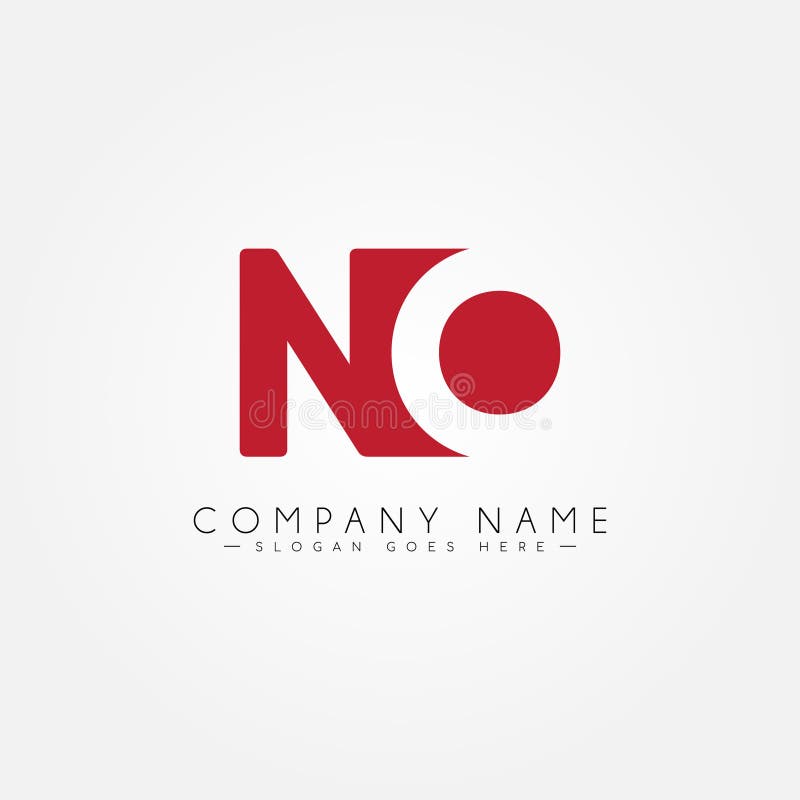 Initial Letter NO Logo - Simple Business Logo Stock Vector ...