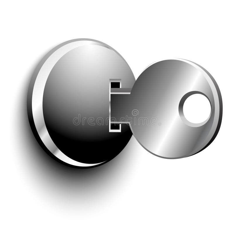 Key Turning Lock Stock Illustrations – 154 Key Turning Lock Stock ...