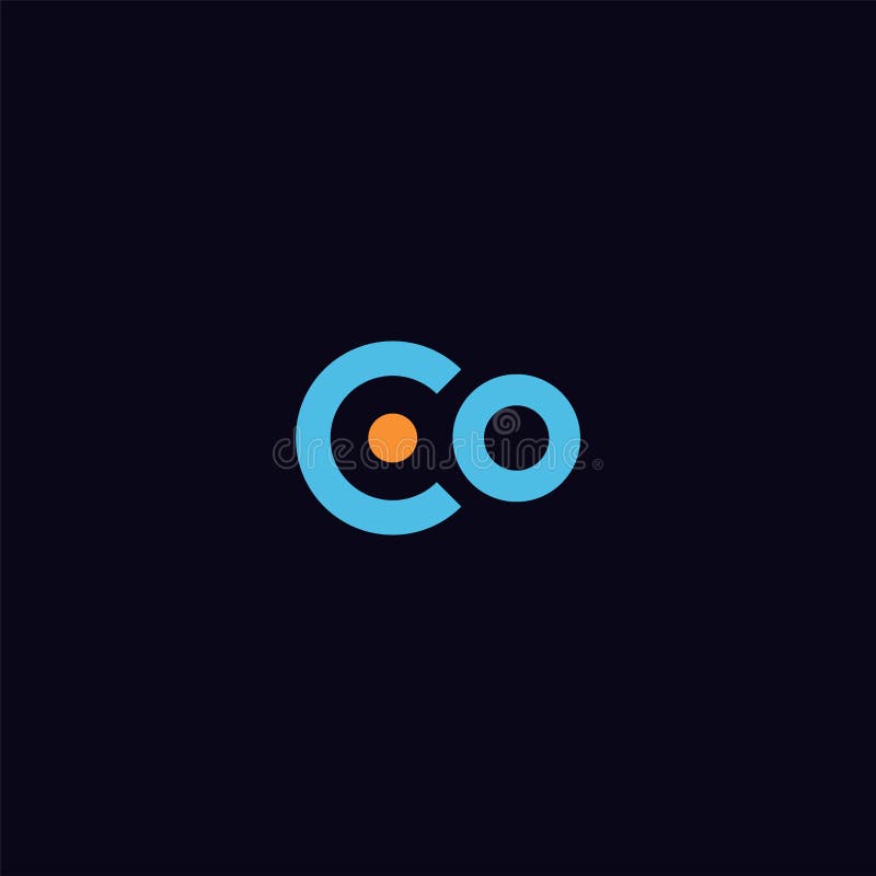 Letter CO Initial Logo Design Template Vector Illustration Stock Vector ...