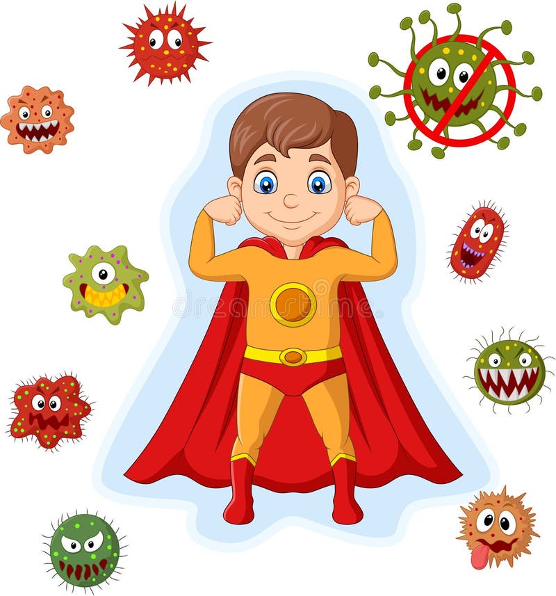 Superhero Germs Stock Illustrations – 55 Superhero Germs Stock ...