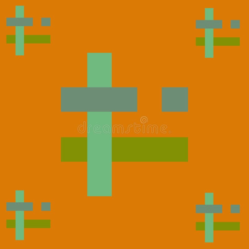 Orange Abstract Line Shape Symbol Icon Background Stock Illustration ...