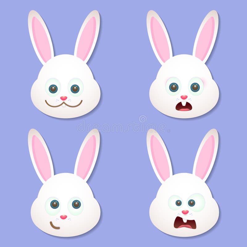 Rabbit Expressions Stock Illustrations – 370 Rabbit Expressions Stock ...