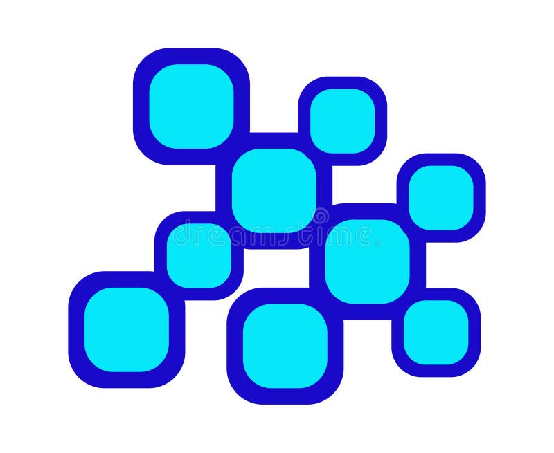 Abstract Blur Square Shape Icon Technology Stock Illustration ...