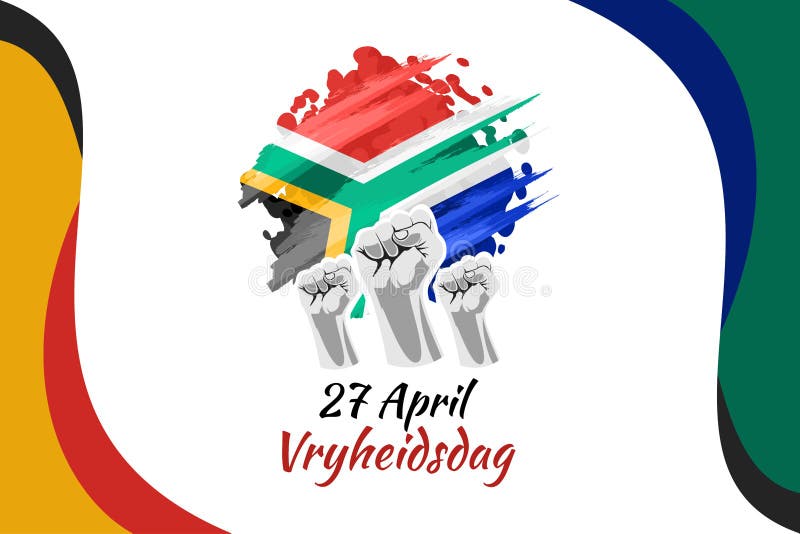 Translation: April 27. Freedom Day. Freedom Day Vryheidsdag Vector ...