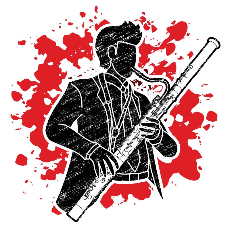 Bassoon Musician Orchestra Instrument Graphic Vector Stock Vector ...