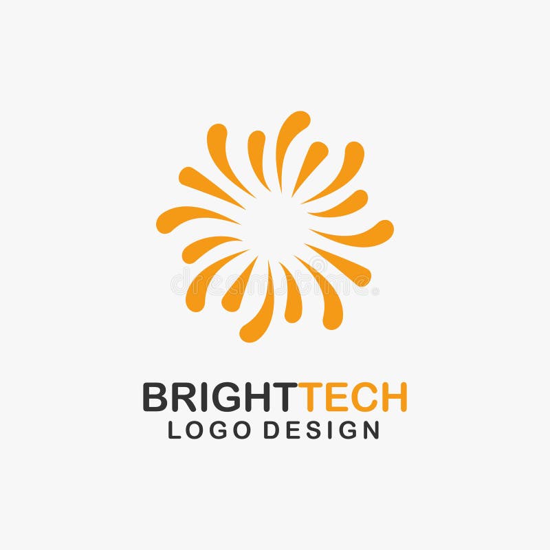 Wire Tech Logo Design. Round Technology Logo Vector Design Stock Vector ...