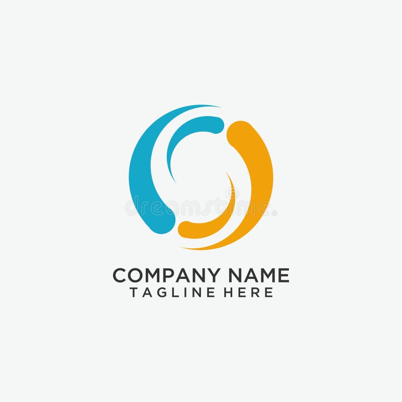 Abstract round logo design stock vector. Illustration of creative ...