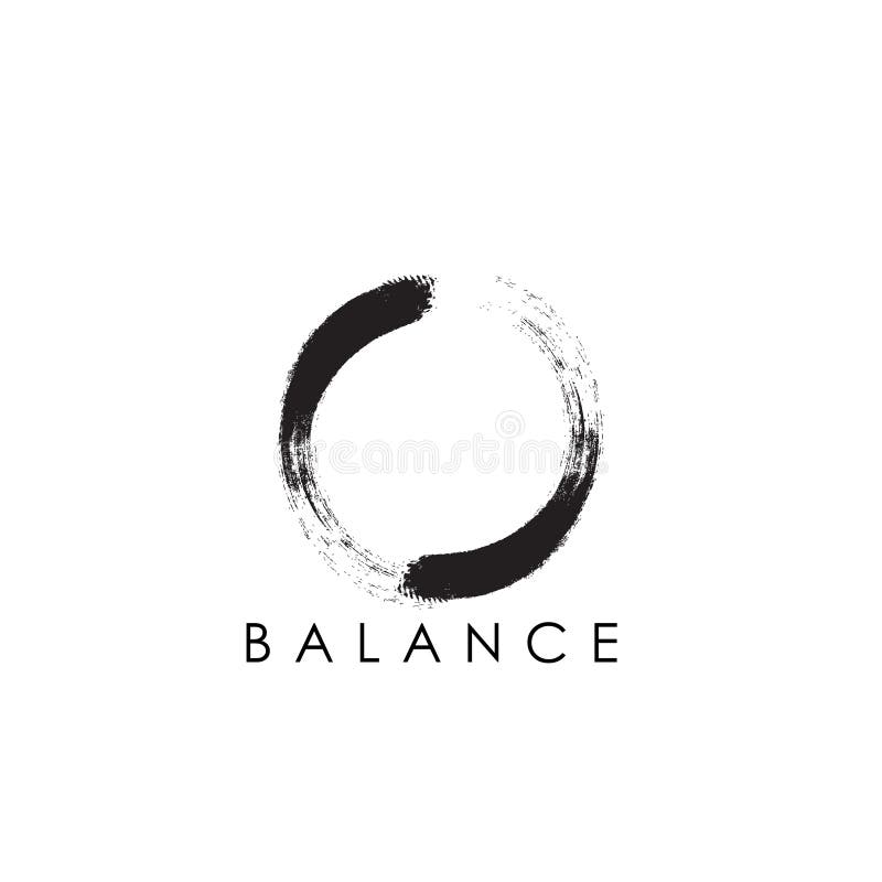 Simple Unique of Balance Symbol Stock Vector - Illustration of modern ...