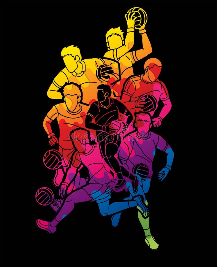 Gaelic Football stock vector. Illustration of irish, gaelic - 20234246