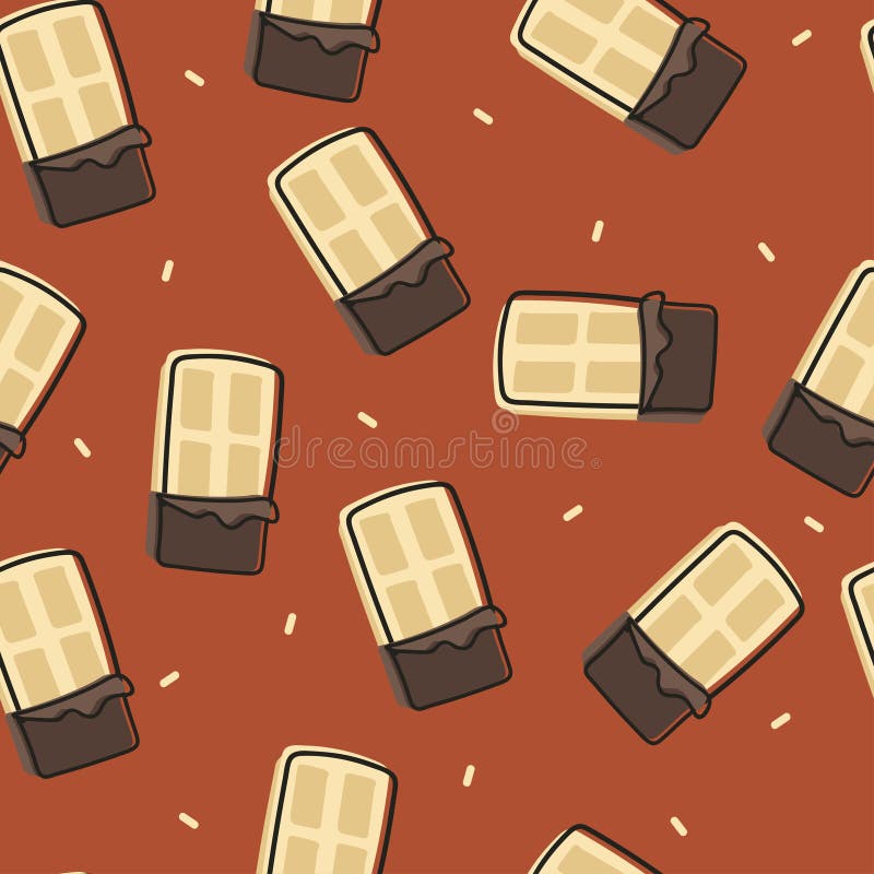 Seamless Pattern with Cute Cartoon Dessert and Sweets for Fabric Print ...