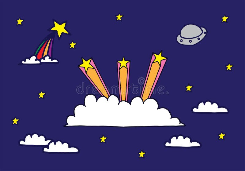 Red Comet Wallpaper. Space Illustration. Comet Background Stock ...