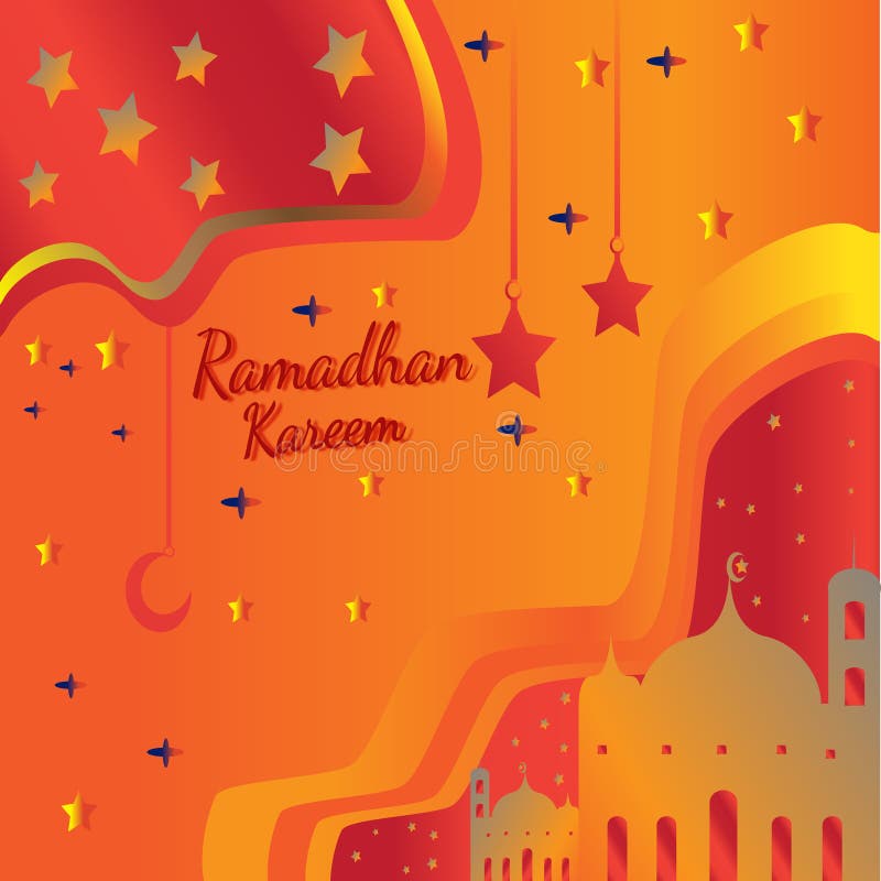 Simple ramadan vector stock vector. Illustration of banner - 215784056