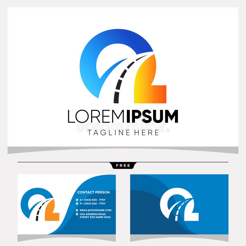 Letter Q Road Way Logo Design Vector Icon Graphic Stock Vector ...