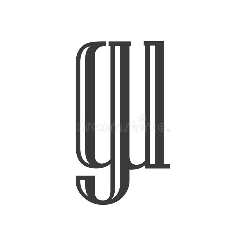 Creative Abstract Letter Gu Logo Design. Linked Letter Ug Logo Design ...