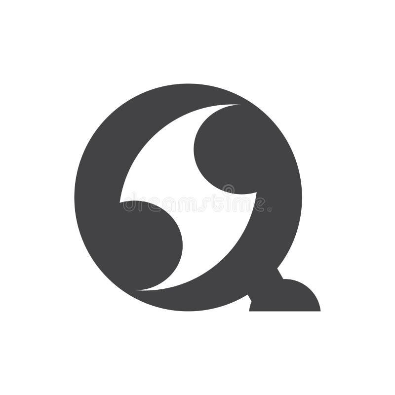 Initial Qs Letter Logo Vector Template Design. Linked Letter Sq Logo ...