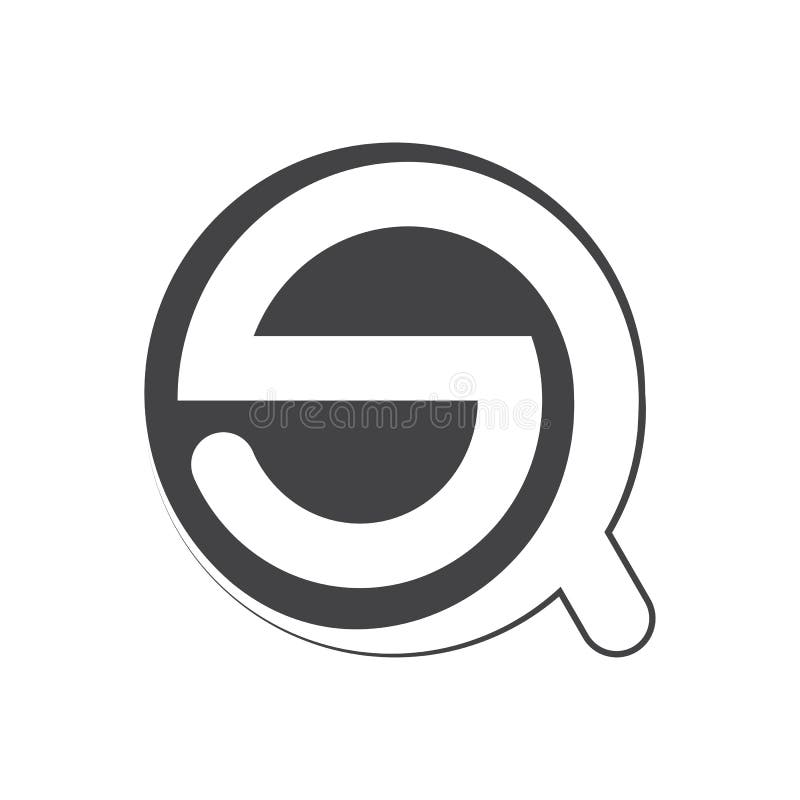 Initial Qs Letter Logo Vector Template Design. Linked Letter Sq Logo ...