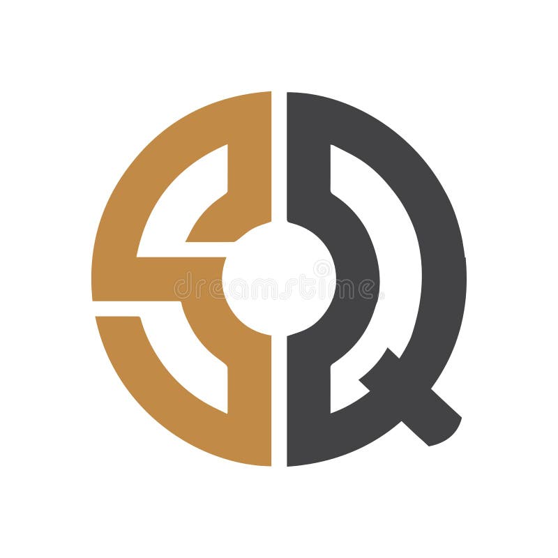 Initial Qs Letter Logo Vector Template Design. Linked Letter Sq Logo ...