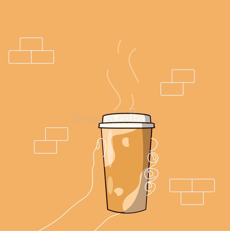 Coffe break illustration stock vector. Illustration of print - 216222174