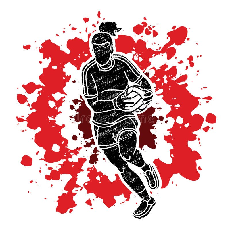 Gaelic football player stock vector. Illustration of traditional - 5844445