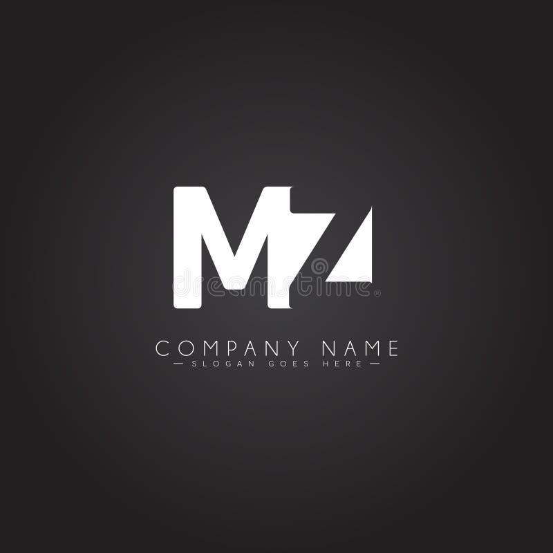 Initial Letter MZ Logo - Simple Business Logo Stock Vector ...