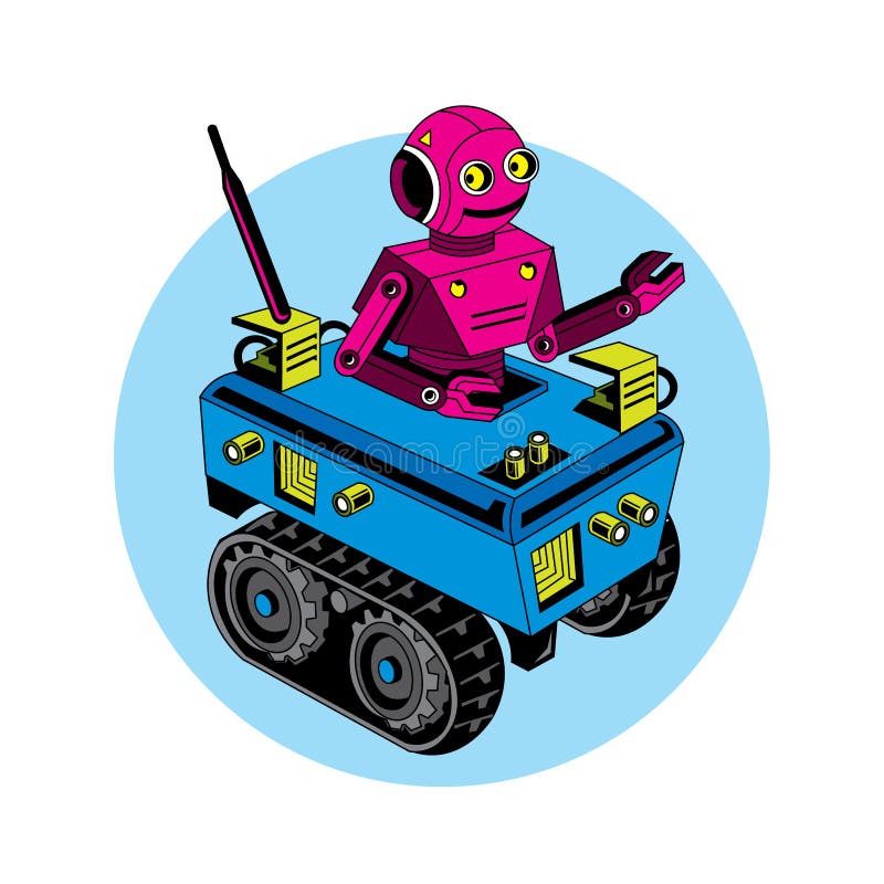 Tank Robot Toys in Wonderful Colors Stock Vector - Illustration of ...