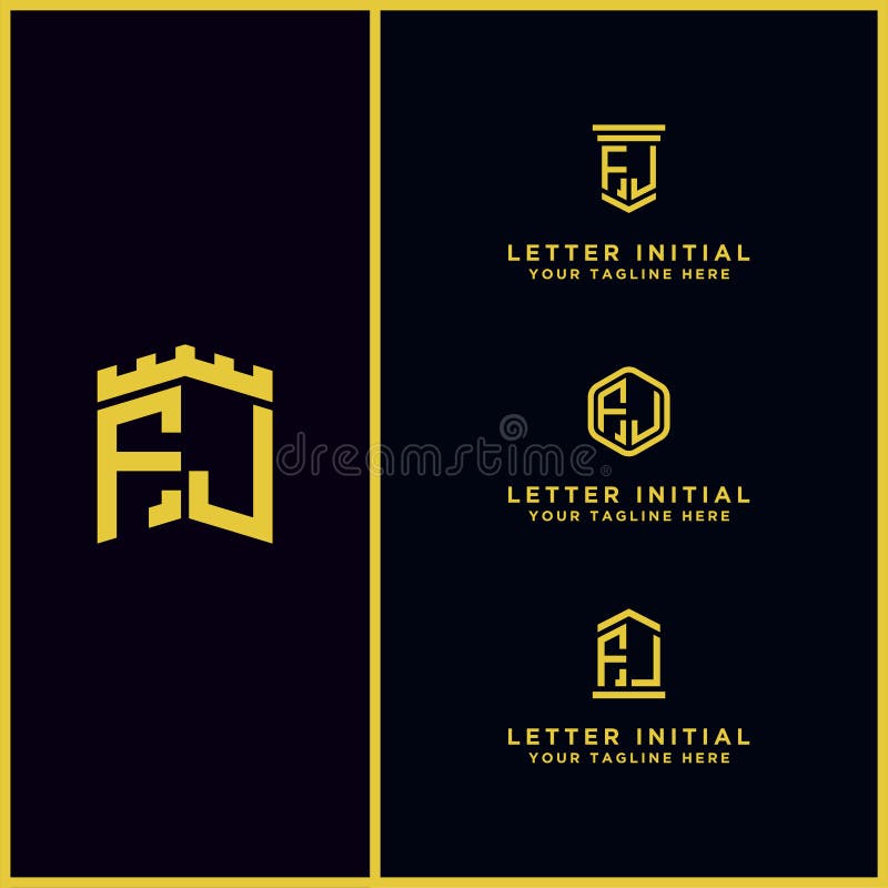 Inspiring Logo Design Set, for Companies from the Initial Letters of ...