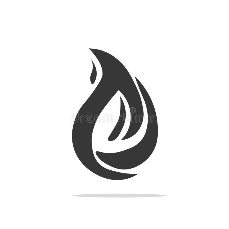 Simple Fire Vector Flat Style Stock Vector - Illustration of abstract ...