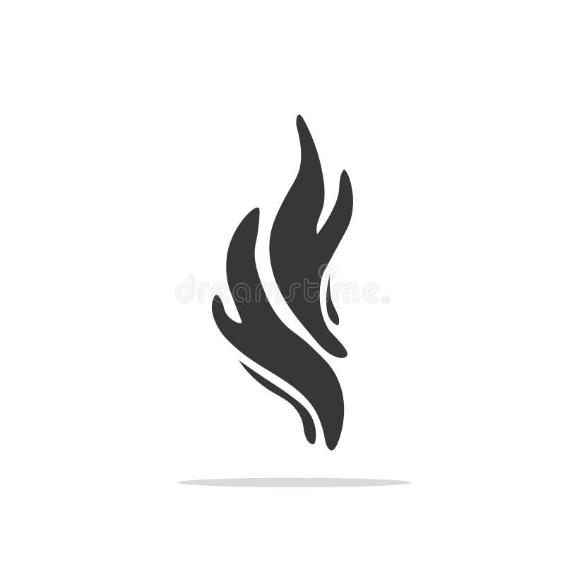 Simple Fire Vector Flat Style Stock Vector - Illustration of inferno ...