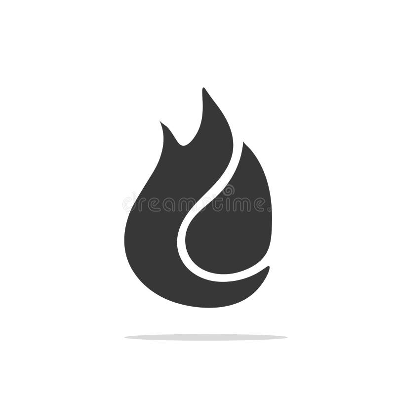 Simple Fire Vector Flat Style Stock Vector - Illustration of bright ...