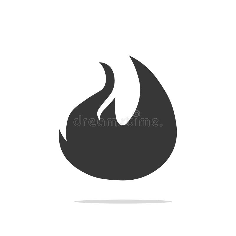 Simple Fire Vector Flat Style Stock Vector - Illustration of fireball ...