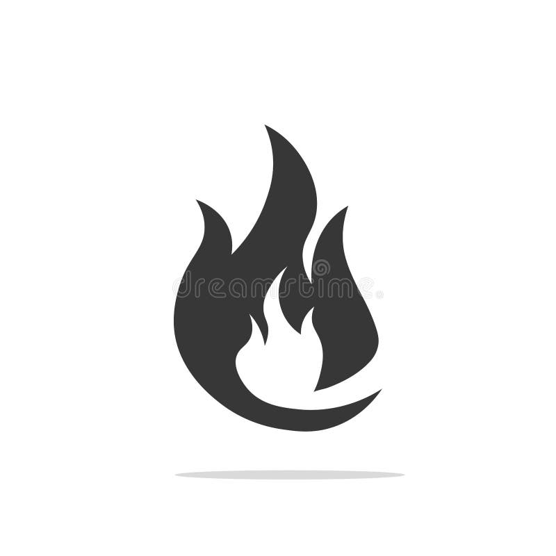 Simple Fire Vector Flat Style Stock Vector - Illustration of flames ...