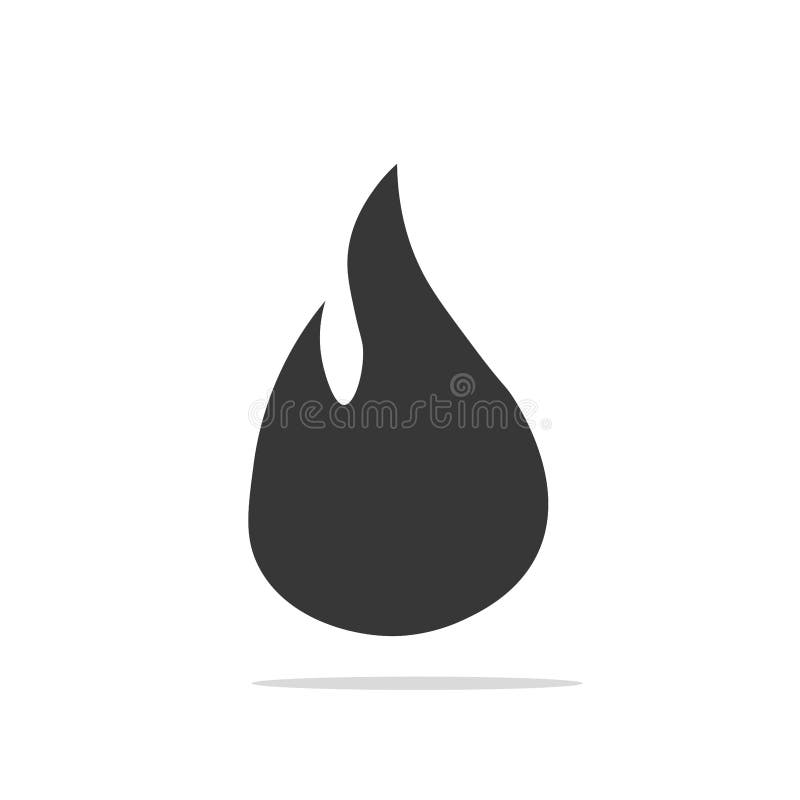 Simple Fire Vector Flat Style Stock Vector - Illustration of flammable ...