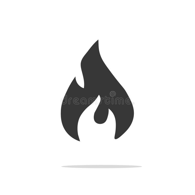 Simple Fire Vector Flat Style Stock Vector - Illustration of heat ...