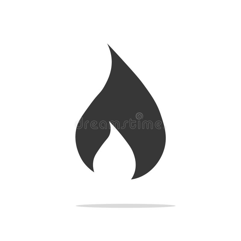Simple Fire Vector Flat Style Stock Vector - Illustration of heat ...
