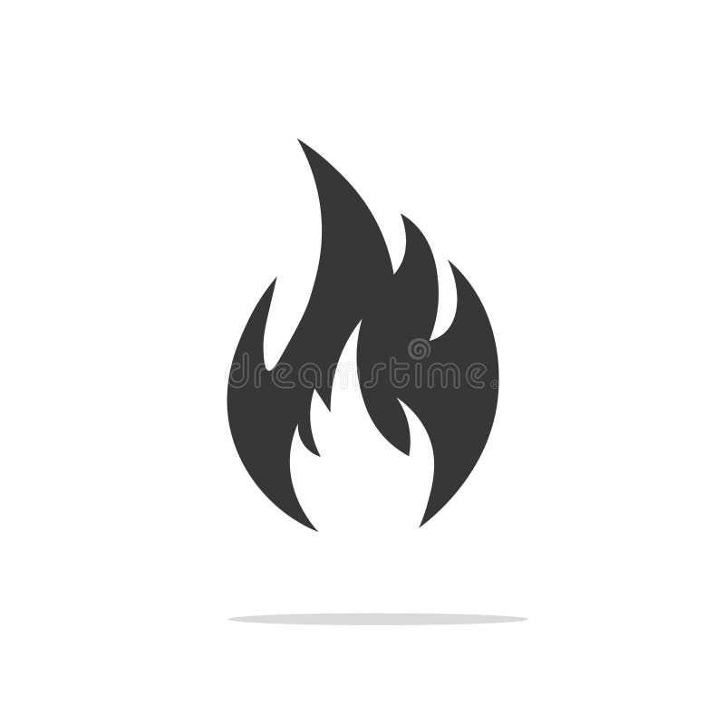 Simple Fire Vector Flat Style Stock Vector - Illustration of bundle ...