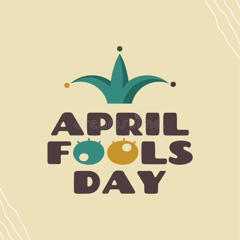 Vintage Illustration of April Fool S Day Stock Vector - Illustration of ...