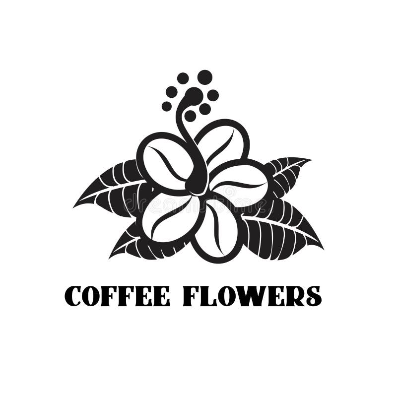 Coffee flowers logo stock vector. Illustration of cafe - 216735741