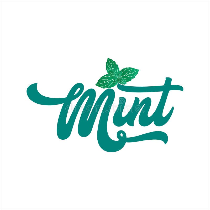Mint cup logo stock vector. Illustration of line, colors - 86493791