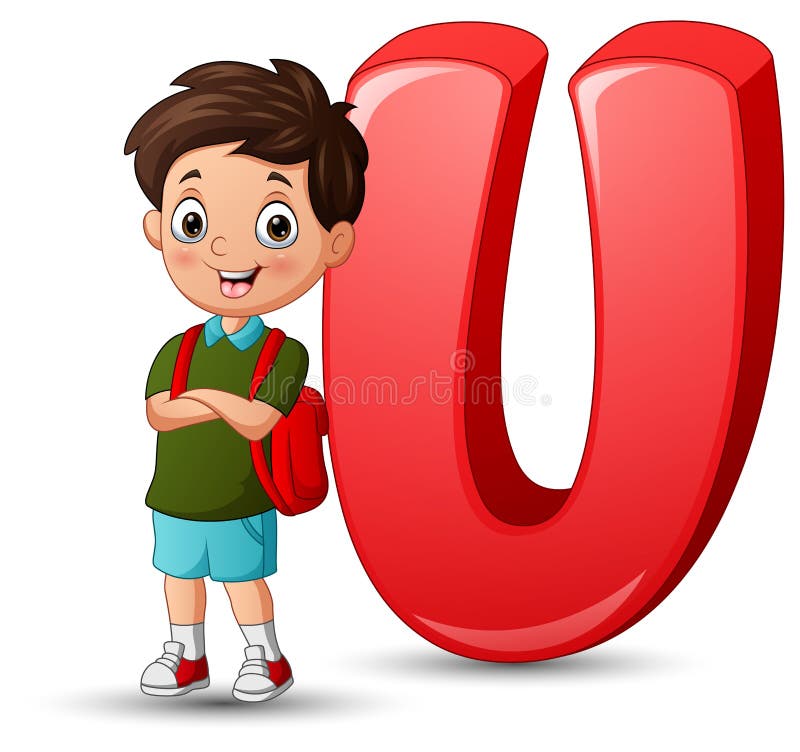 Alphabet Letter U Boy Stock Illustrations – 48 Alphabet Letter U Boy ...