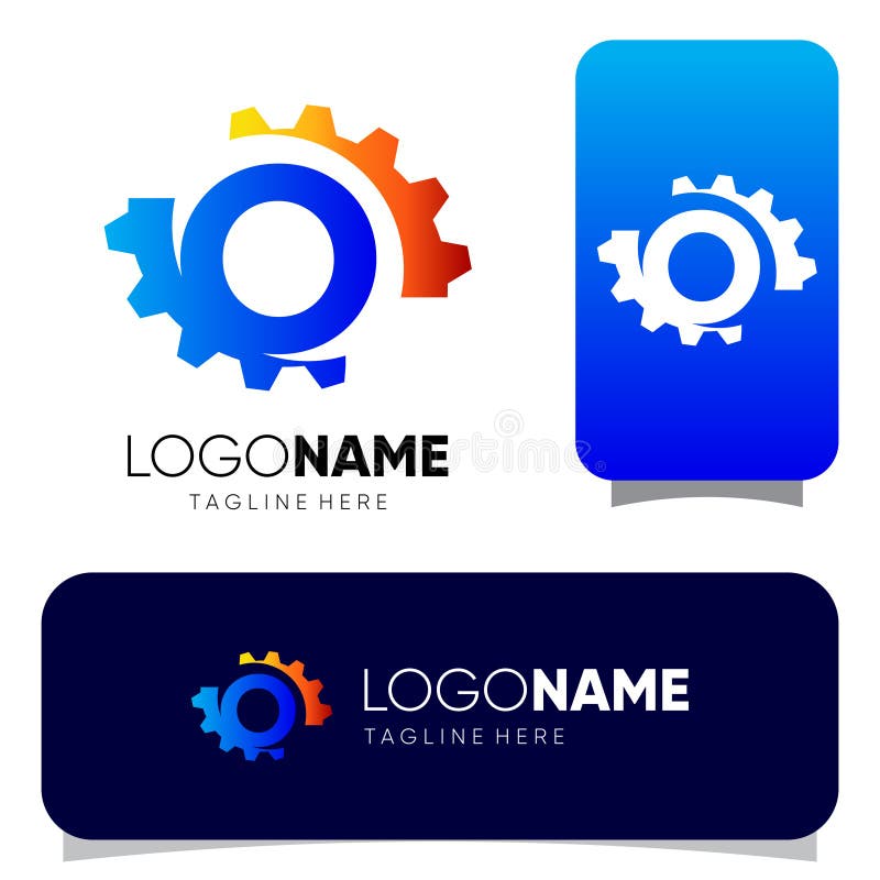Initial O Letter Gear Logo Design Vector Graphic Stock Vector ...