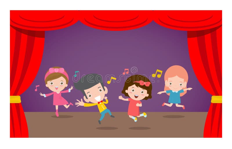 Children Dancing Stock Illustrations – 7,387 Children Dancing Stock ...
