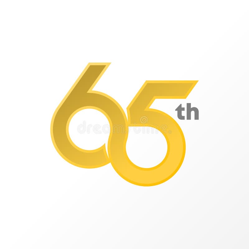 Number 65 Logo Vector Stock. Gold Abstract Design Concept. Stock Vector ...