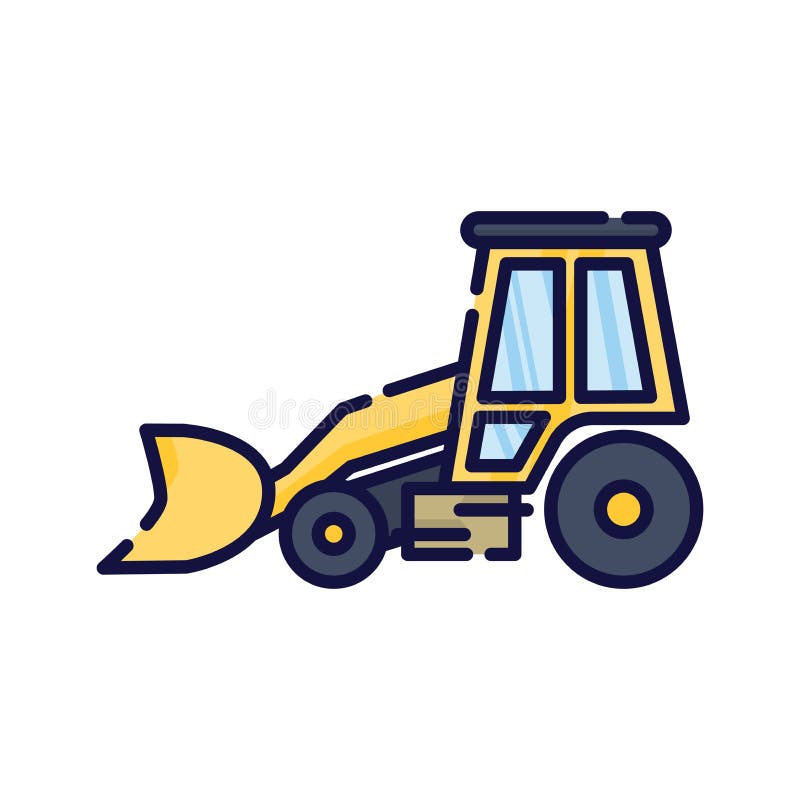 Illustration of the Industrial Loader Stock Vector - Illustration of ...