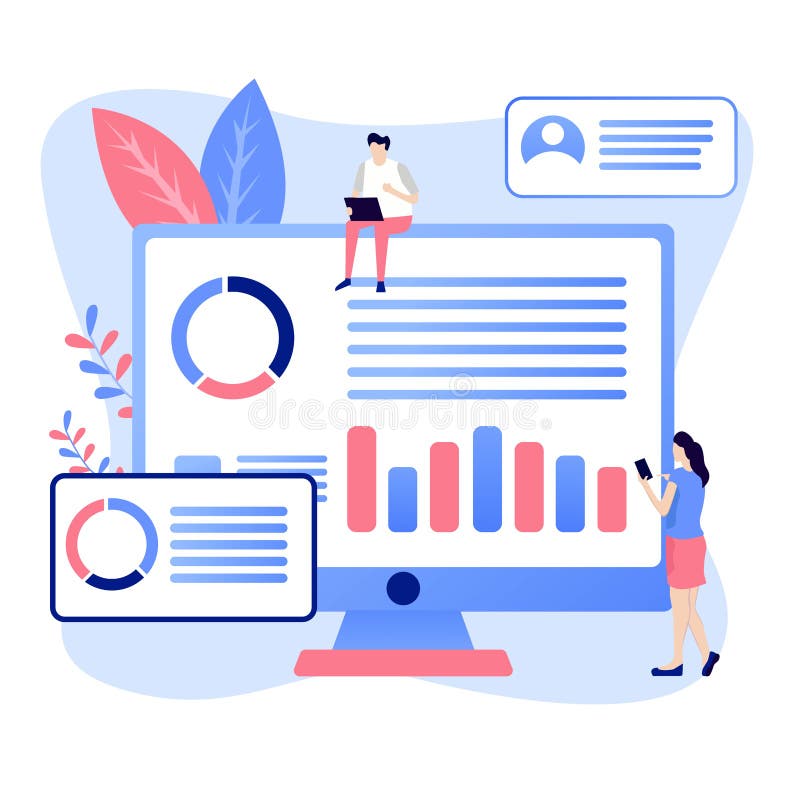 Online Survey Vector Illustration Concept, People Filling Online Survey ...