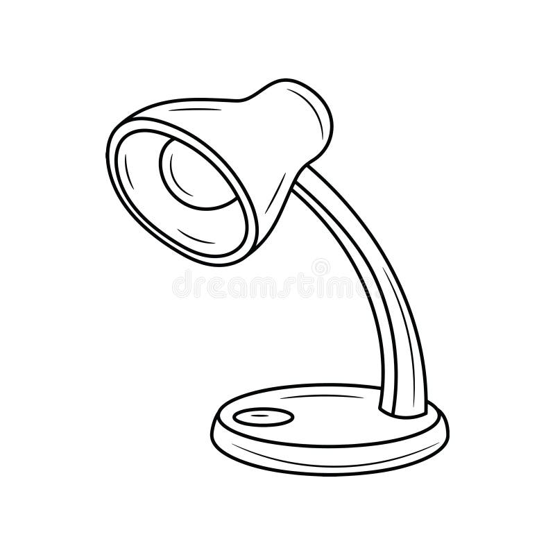 Study lamp stock illustration. Illustration of artwork - 5452700