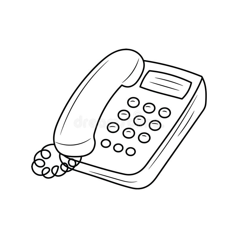 Telephone. Vector Illustration Decorative Design Stock Vector ...