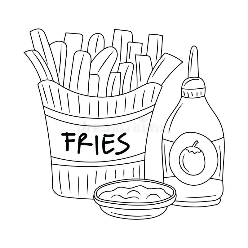 Fries Outline
