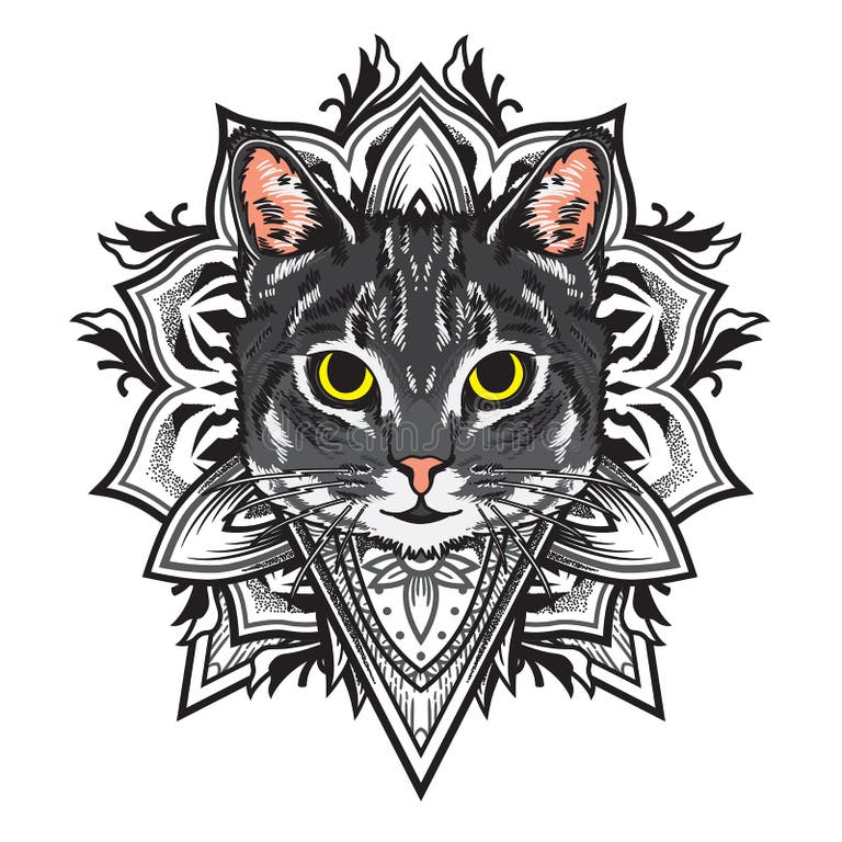 Paw Print Mandala Stock Illustrations – 42 Paw Print Mandala Stock ...